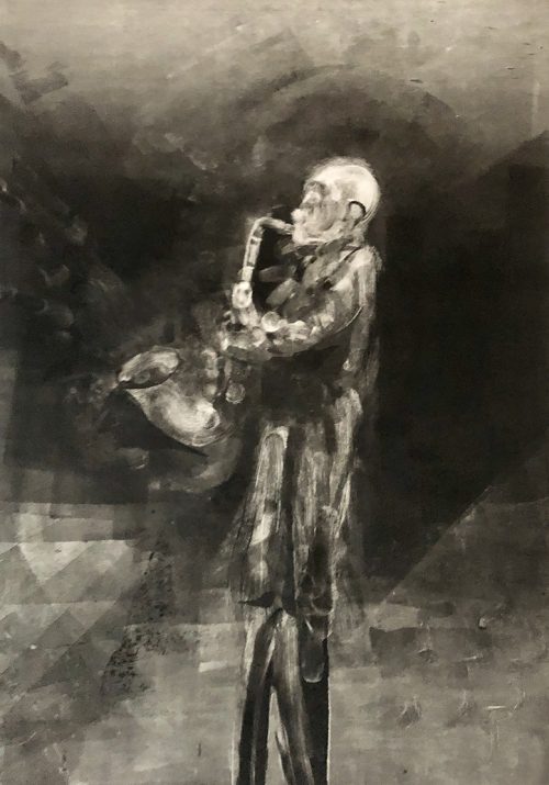 Untitled, (tenor sax musician) | Art Collection at PCC