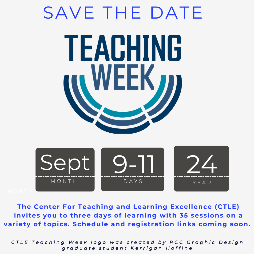 Teaching Week | Center for Teaching And Learning Excellence at PCC