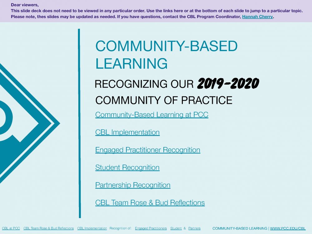 Recognizing our 2019-2020 Community of Practice | Community-Based ...