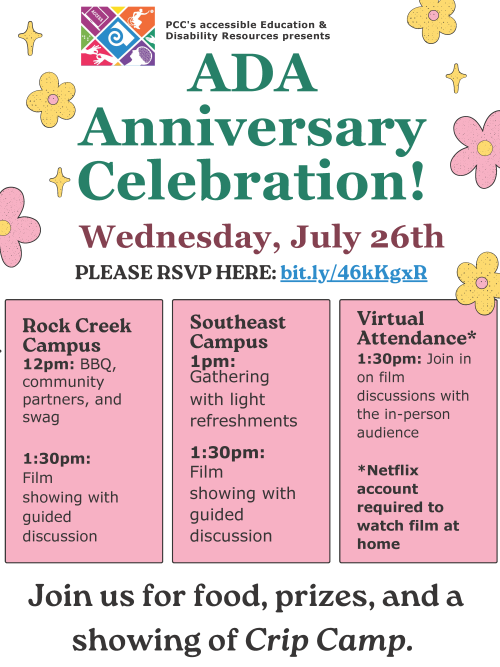 ADA Anniversary Celebration | Disability Cultural Alliance (DCA) at PCC