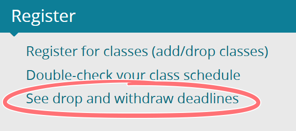 Drop a class | Enroll at PCC