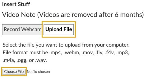 Create and insert a video note in D2L Brightspace | Learning Technology ...