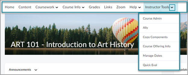 Navigation Bar Update 2024 | Instructional Support at PCC