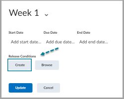 Adding release conditions | Instructional Support at PCC