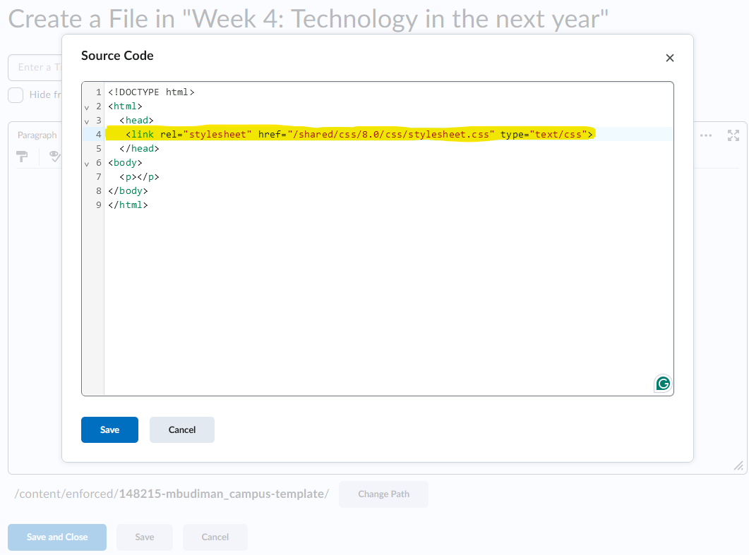 Creating a new HTML file based on an existing file | Instructional ...