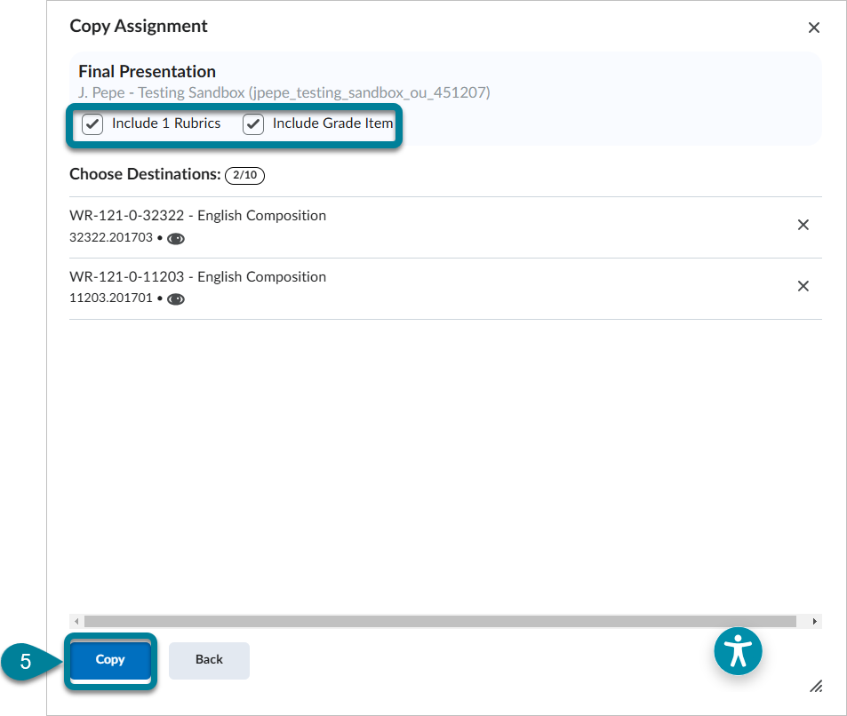 Copy an Assignment Using “Copy to Other Courses” fr… | Instructional ...