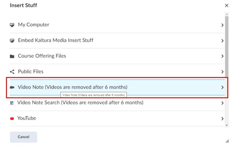 Using Video Note in D2L Brightspace | Instructional Support at PCC