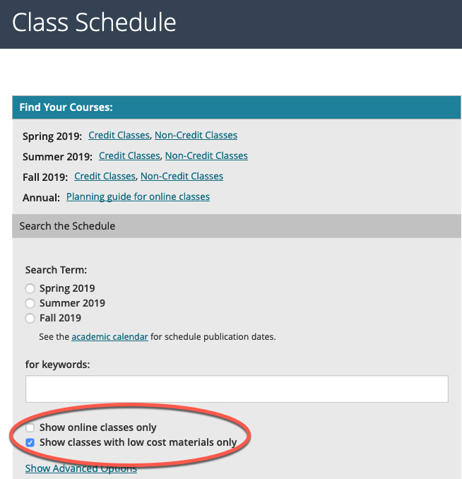 How to Find Low/No Cost Materials Classes at PCC - PCC Library