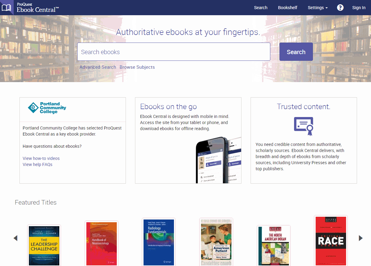 Getting Started with Ebook Central - PCC Library Getting Started with Ebook Central - PCC Library