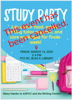 Study Party at the Library - PCC Library