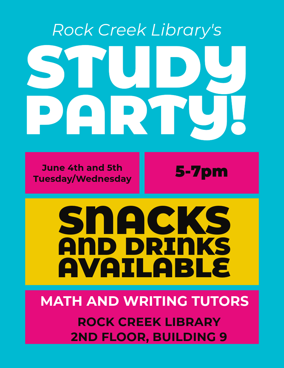 Study Party at the Library - PCC Library
