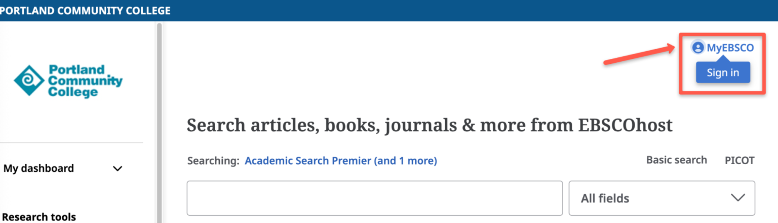 How to use EBSCOhost - PCC Library