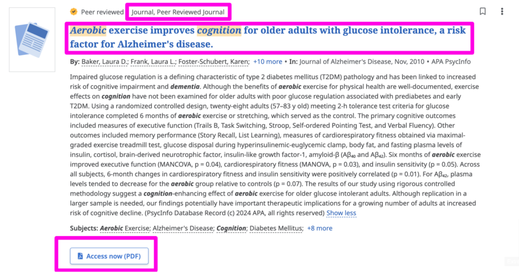 How to use PsycINFO - PCC Library