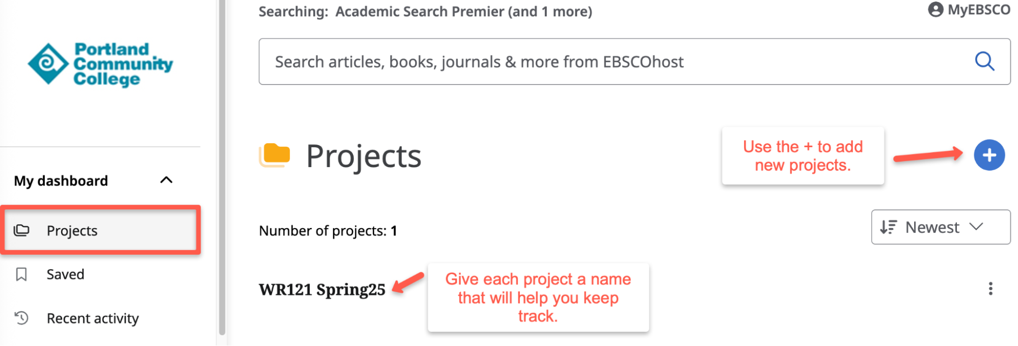 How to use EBSCOhost - PCC Library