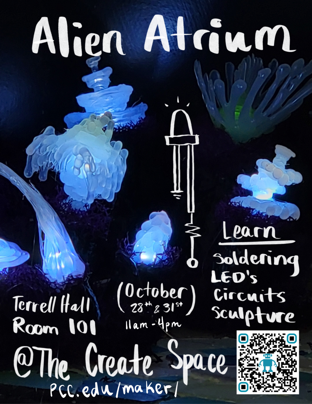 Alien Atrium Workshop at the Cascade Create Space | STEAM Centers at PCC