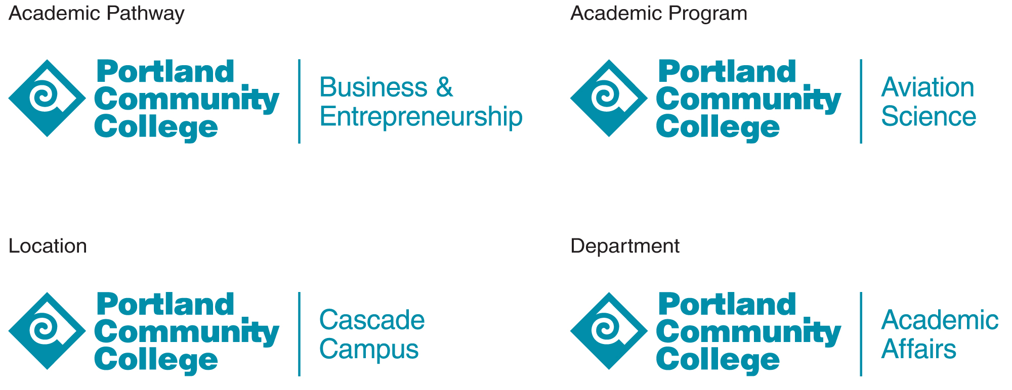 Secondary logos guidelines | Marketing and Communications at PCC