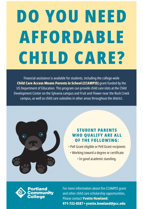 New Childcare Funds Available | News at PCC