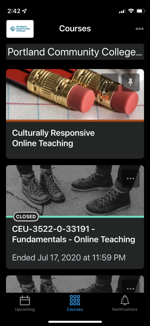 A fresh look at the Brightspace Pulse app | Online Learning at PCC