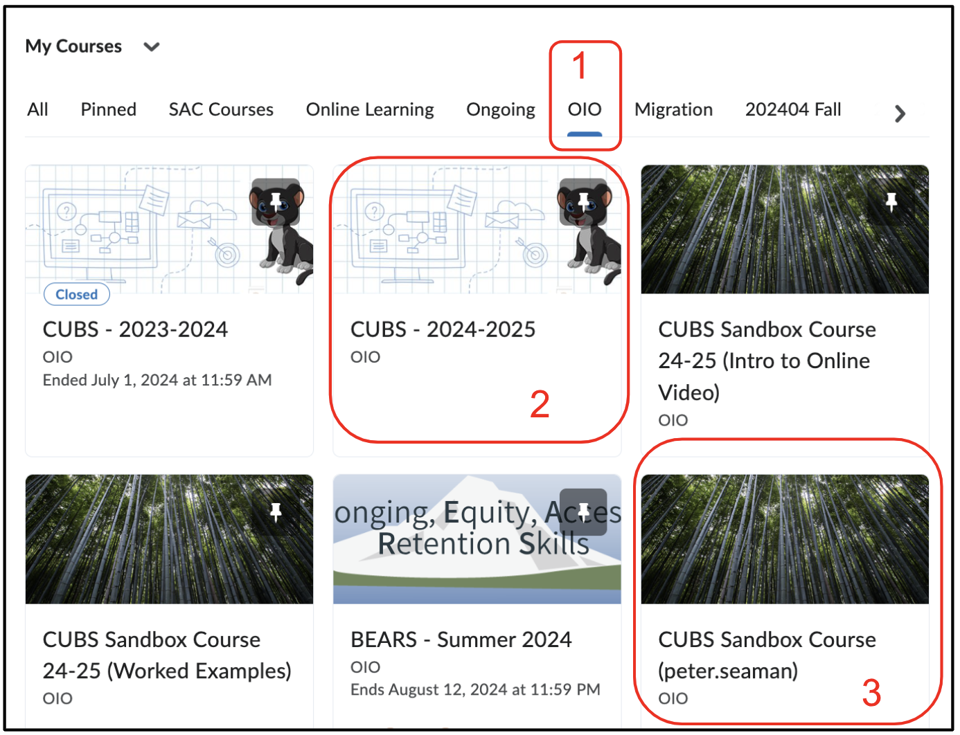 CUBS self-registration | Online Learning at PCC