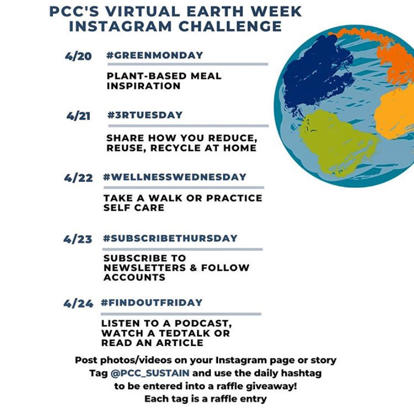 Virtual Earth Week 2020! | Sustainability at PCC Virtual Earth Week 2020! | Sustainability at PCC
