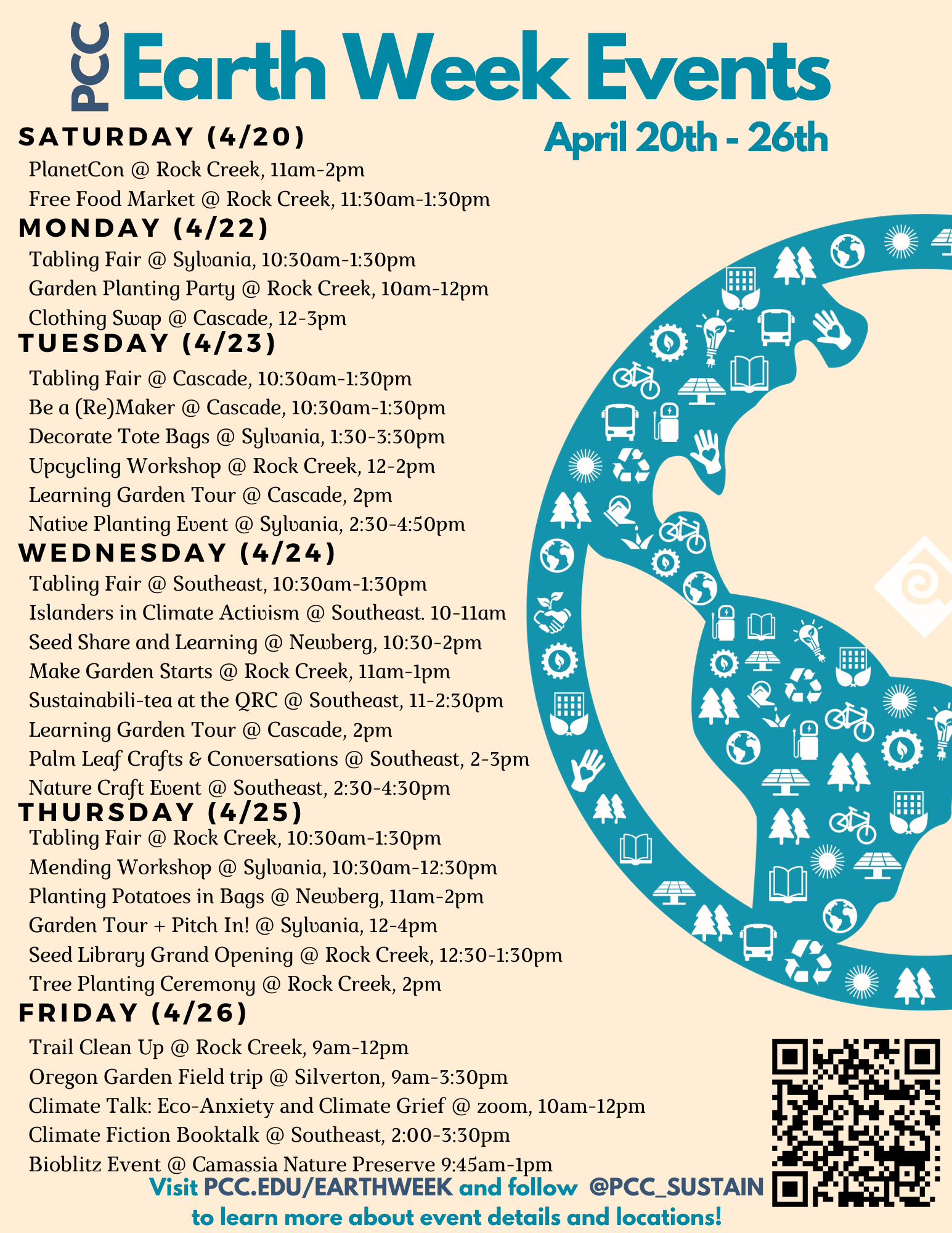 Earth Week 2024 | Sustainability at PCC