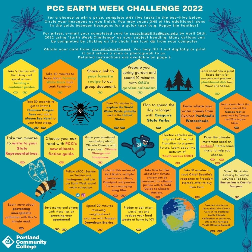 Earth Week 2022 | Sustainability at PCC