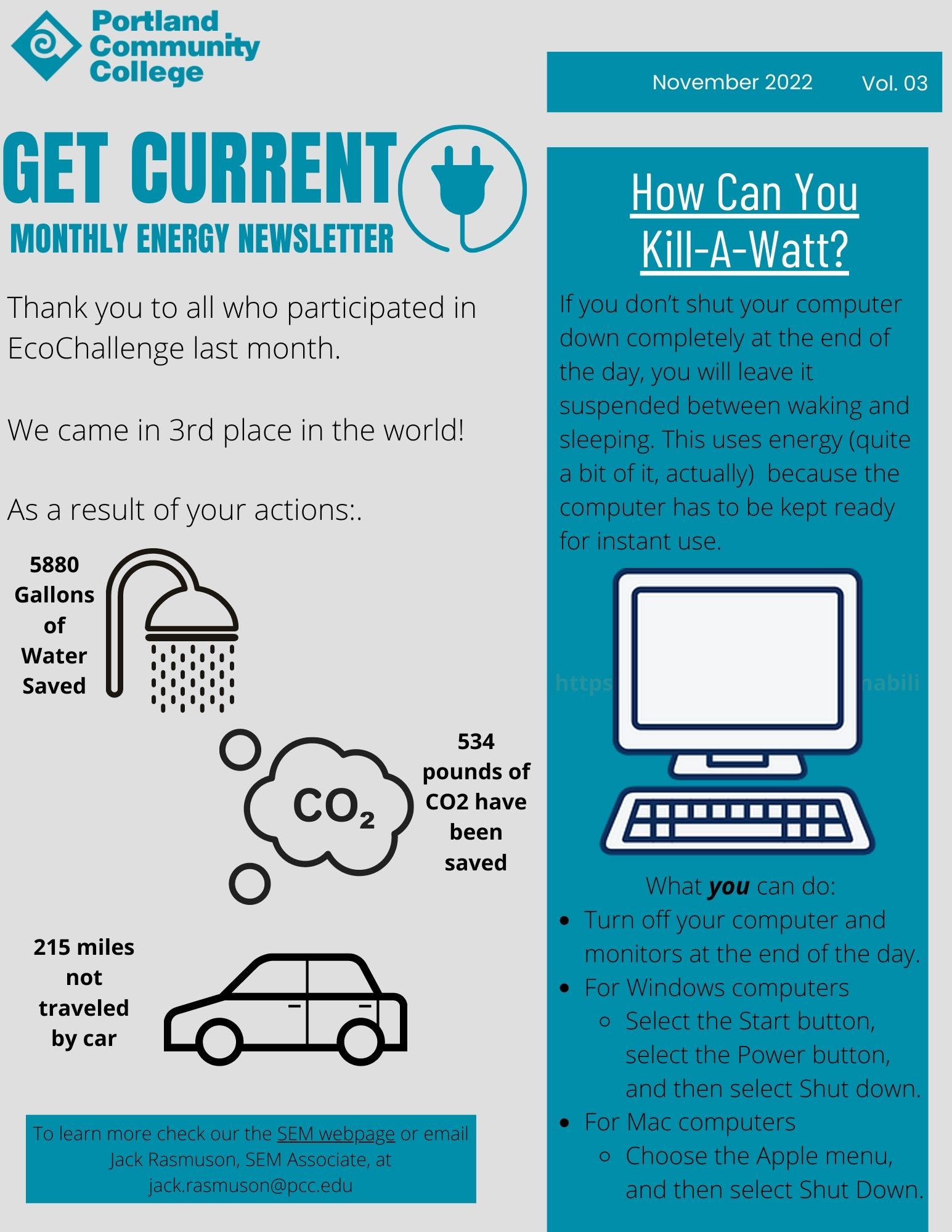 Strategic Energy Management | Sustainability at PCC