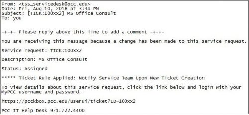 Service Desk: How to submit a ticket | Information Technology at PCC