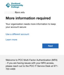 Multi-Factor Authentication – Enrollment Process – … | Information Technology at PCC