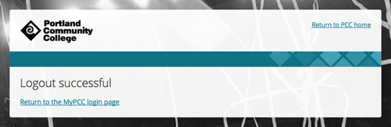 Login page | Web services at PCC